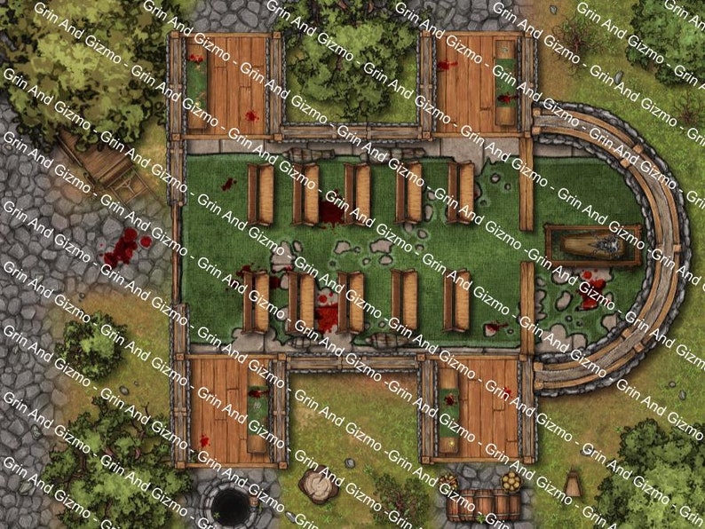 Countryside Church Battle Map Set - Etsy