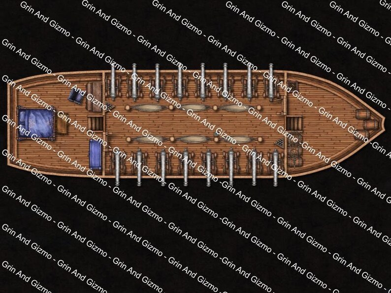 Mimic Ship?? Battle Map Set - Etsy