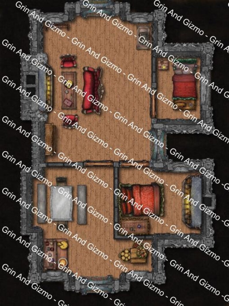Harvest Party House Battle Map Set - Etsy