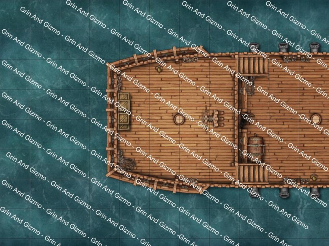 Pirates Plunder Battle Map Set - Etsy
