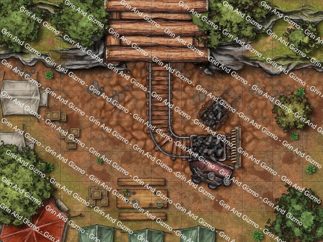 Miner's Madness Battle Map Set - Etsy