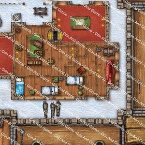 Snow Fort Battle Map Set - Etsy