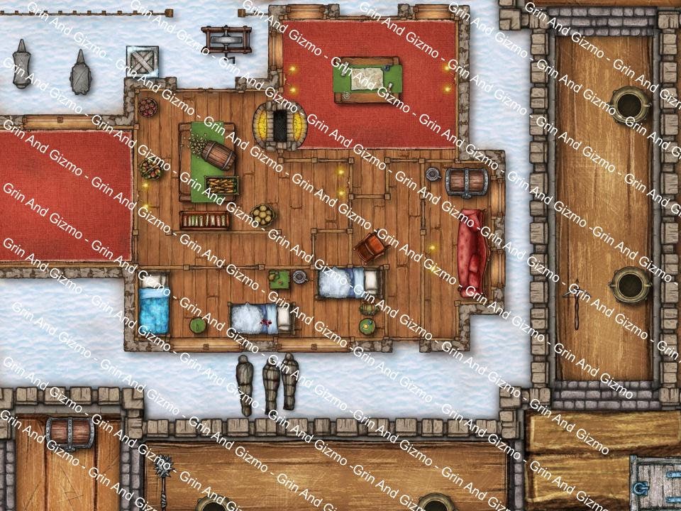 Snow Fort Battle Map Set - Etsy