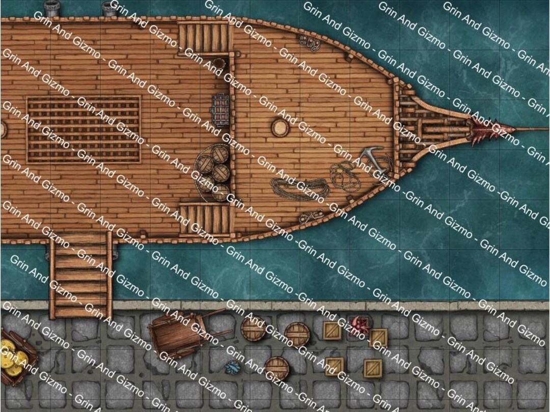 Pirates Plunder Battle Map Set - Etsy