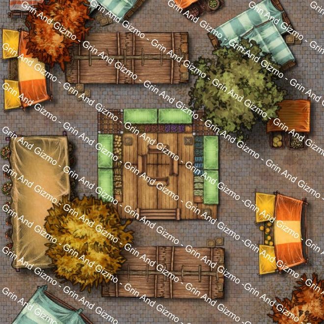 Shops and Market Battle Map Set - Etsy