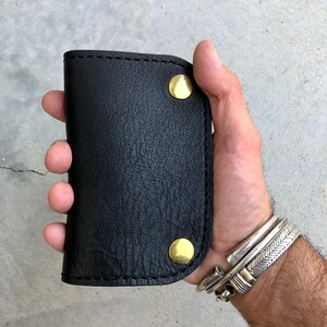 Trucker, Biker Wallet, Black, Man, Travel, Caferacer - Etsy
