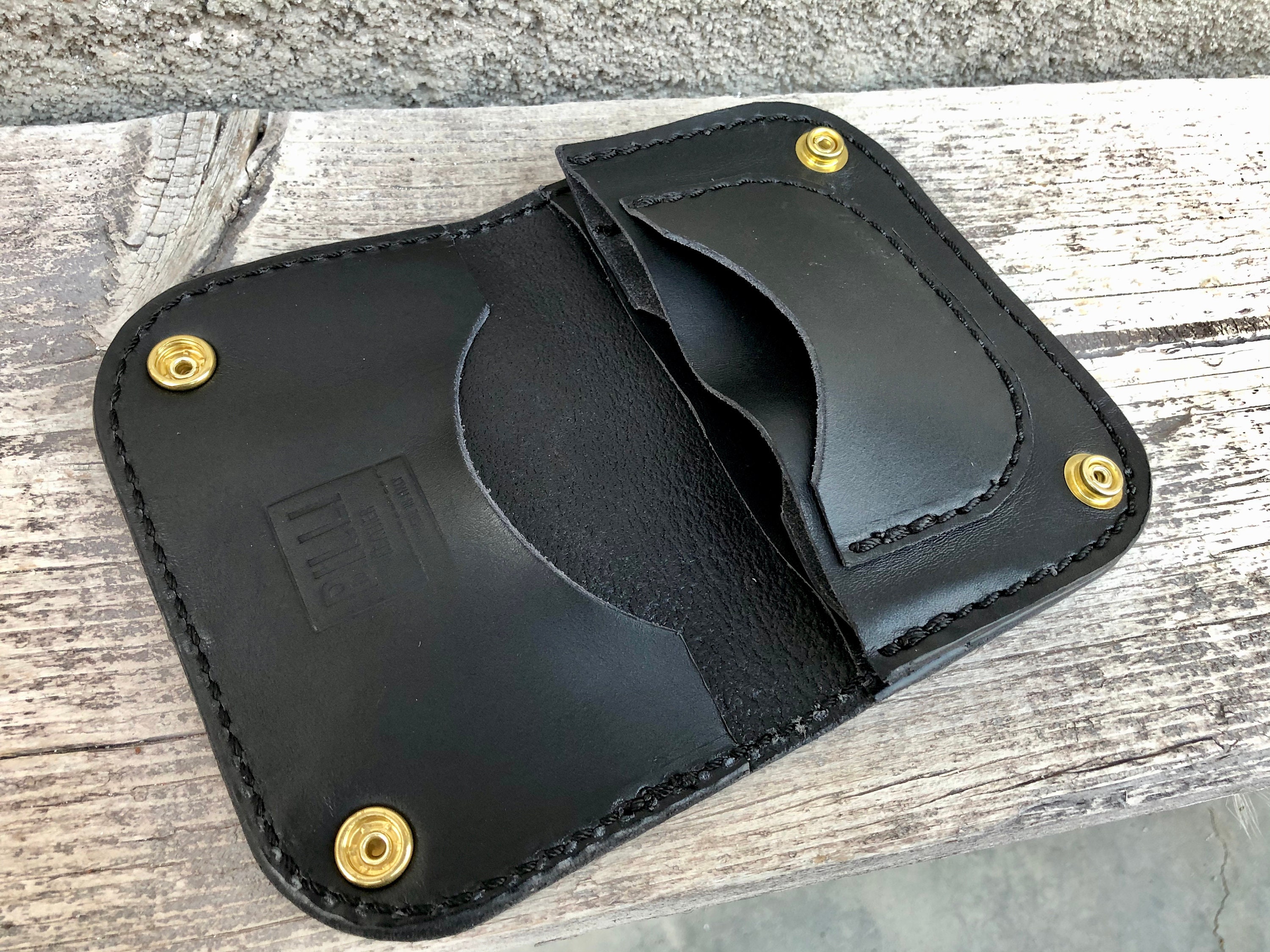 Trucker, Biker Wallet, Black, Man, Travel, Caferacer - Etsy