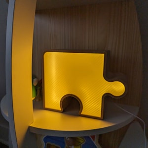 Jigsaw Puzzle LED Lamp - Etsy