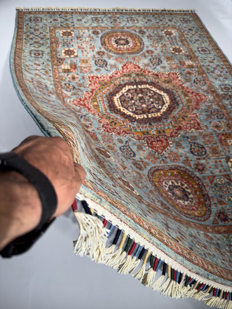 Hand Knotted Mamluk Area Rug Create a Stunning Livingroom Look Gorgeous ...