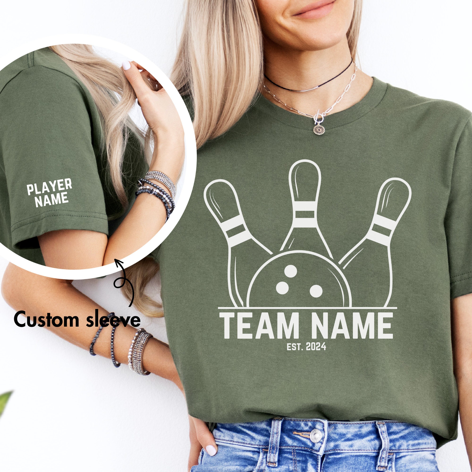 Bowling Shirt,custom Bowling Team Shirt,funny Bowling Crew T-shirts ...