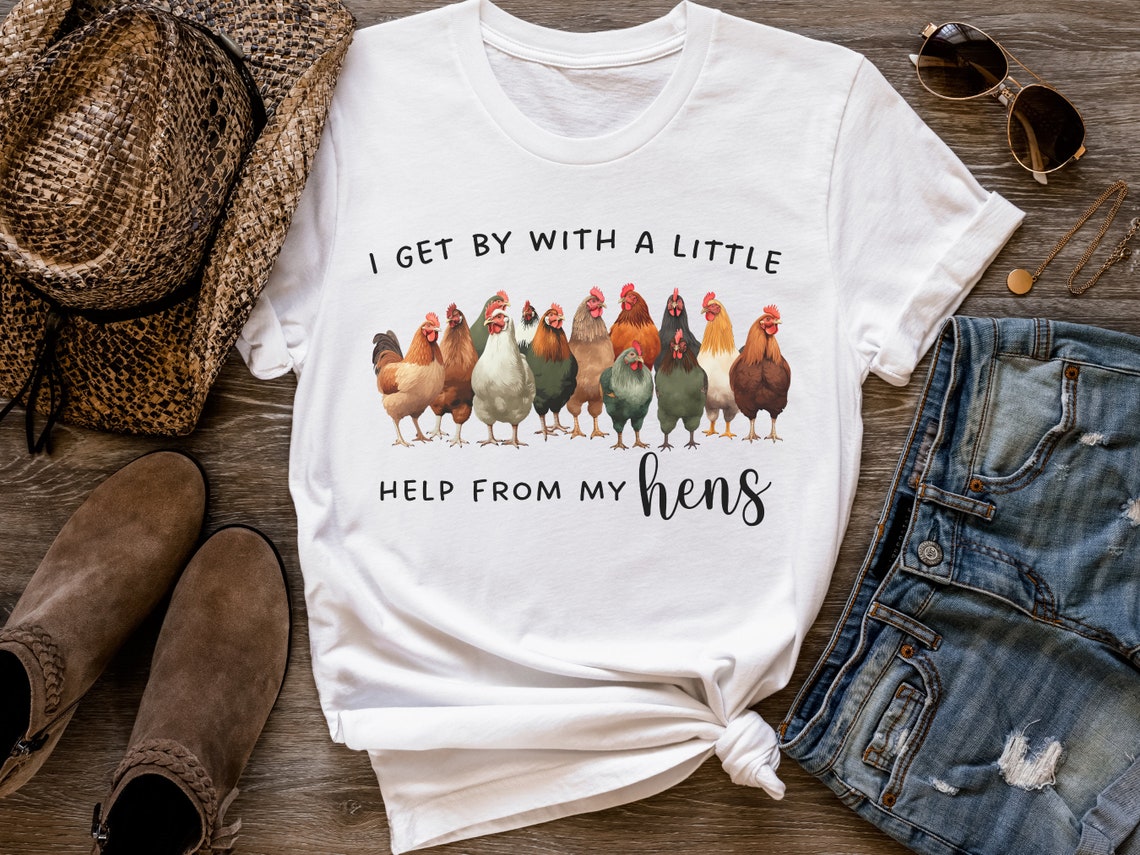 Funny Chicken Shirt Gift for Chicken Lover Farmer Crazy Chicken Lady ...