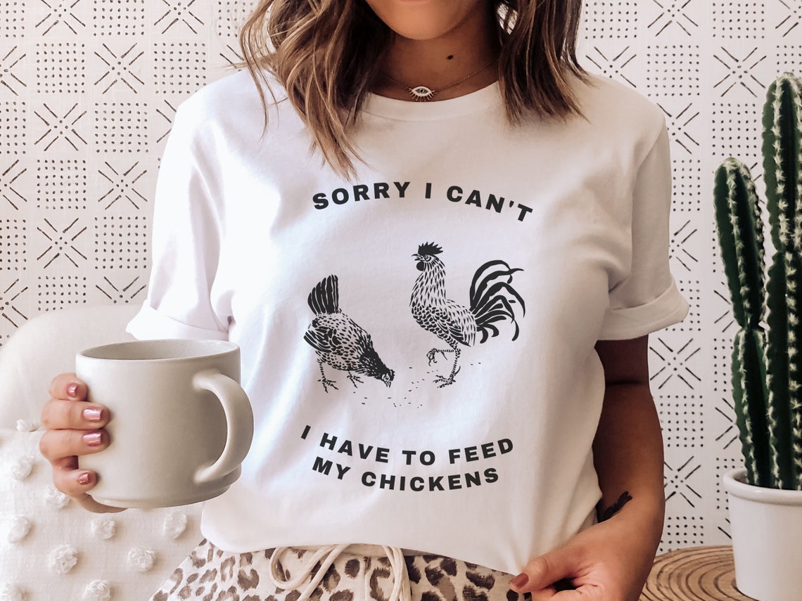 Funny Chicken Shirt, Chicken Lover Tshirt, Gifts for Wife, Chicken Mom ...