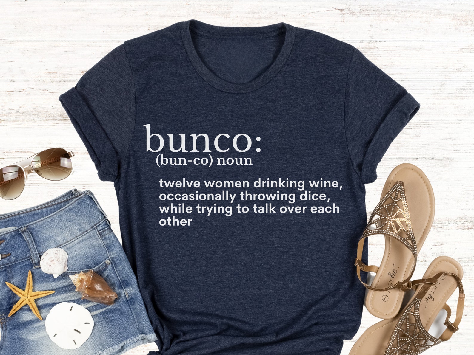 Bunco Shirt for Bunco Party Dice Game, Funny Matching Group Bunco T ...