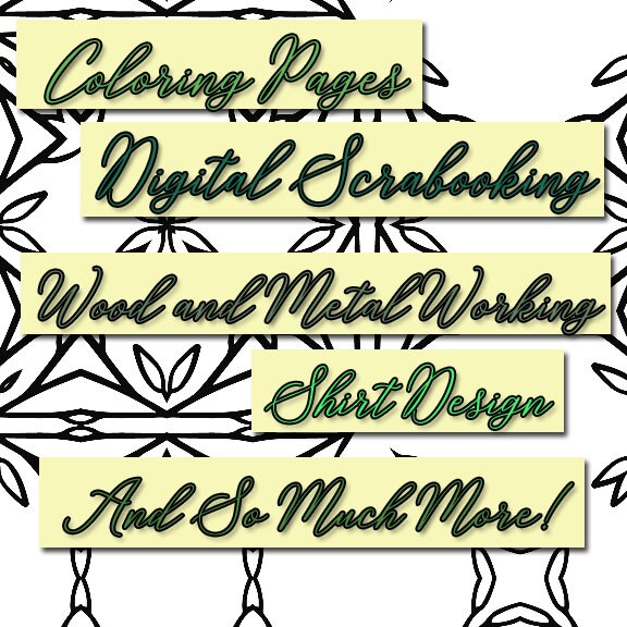 20 Geometric Patterns With No Background so You Can Color Them - Etsy