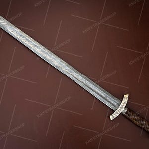 Handmade Damascus Steel Sword - Unique Christmas Gift for Him ...