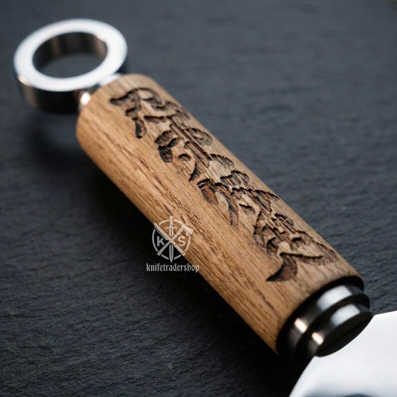 Custom Kunai Knife With Leather Sheath | Stainless Steel Ninja Knife - Etsy
