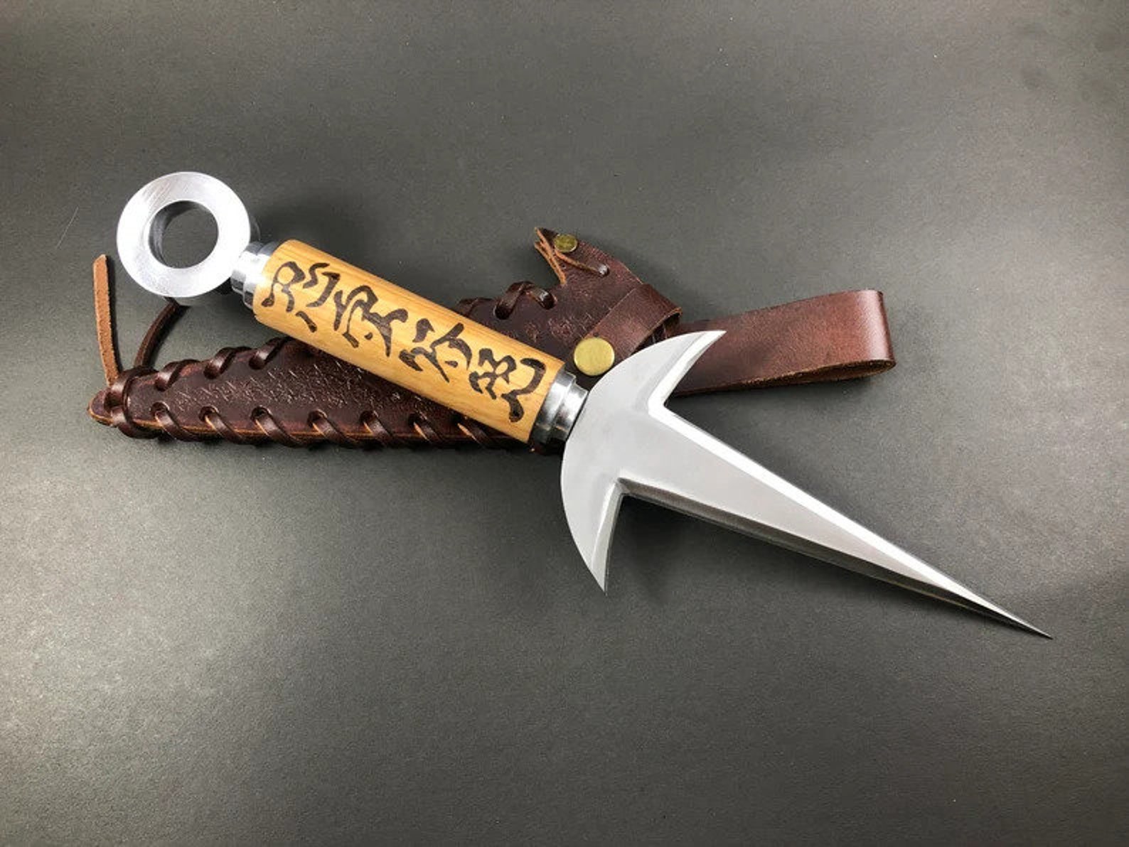 Custom Kunai Knife | Fantasy Ninja Knife With Sheath, Personalized Gift ...