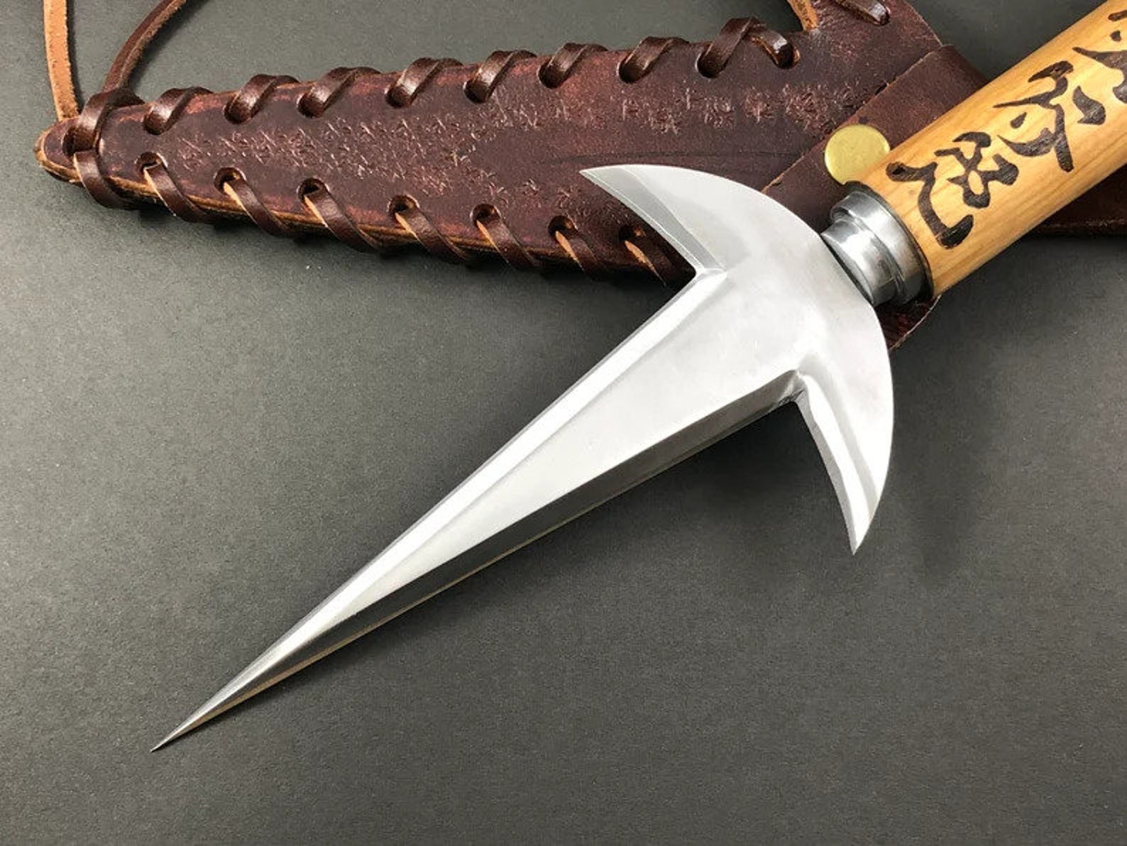 Custom Kunai Knife | Fantasy Ninja Knife With Sheath, Personalized Gift ...
