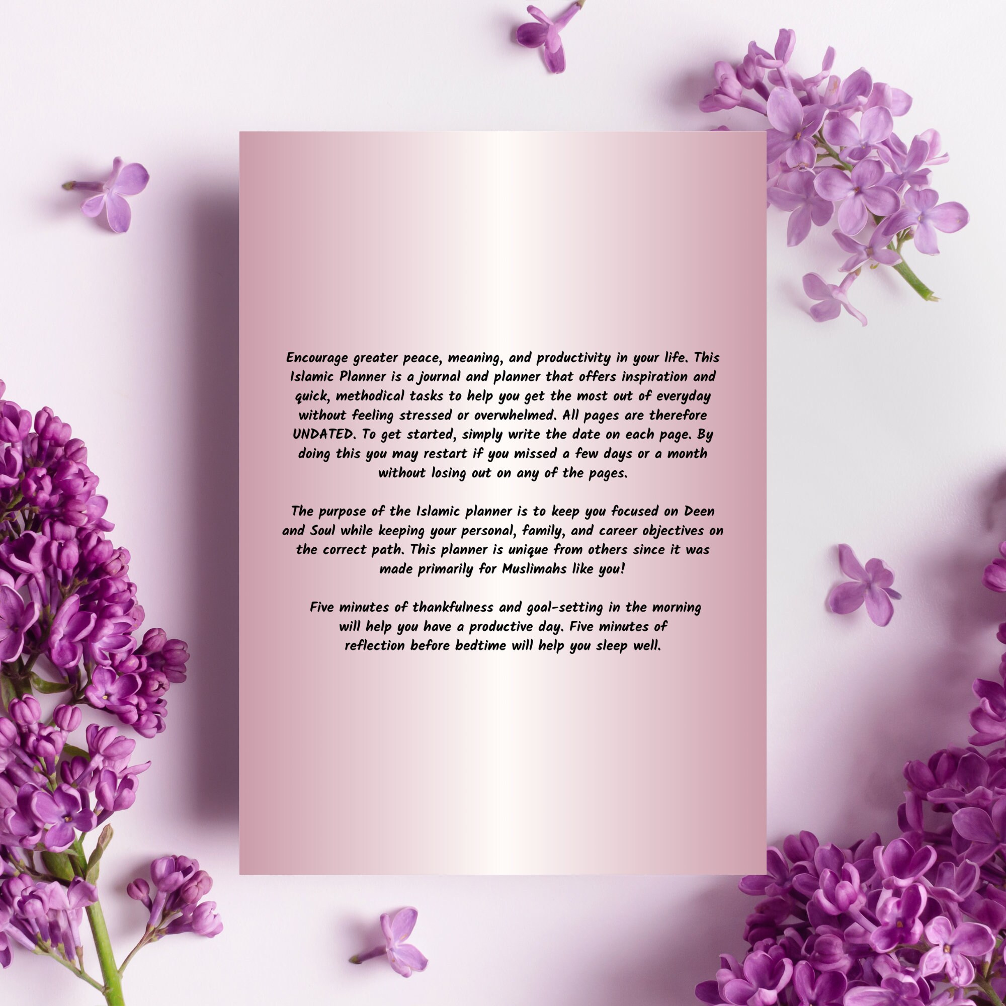 The Modest Muslimah 50 Different Pages Islamic Planner Reflections on ...