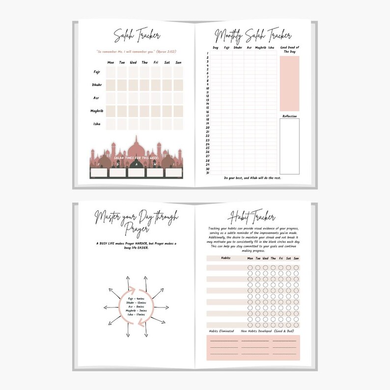 Islamic Reflection Planner | the Modest Muslimah | Personal Development ...