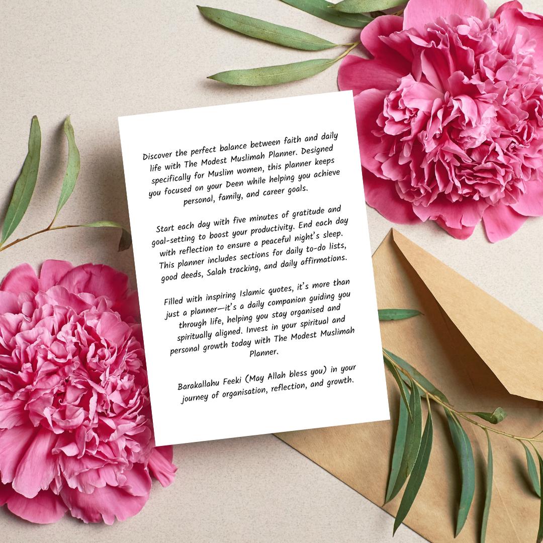 Islamic Reflection Planner | the Modest Muslimah | Personal Development ...