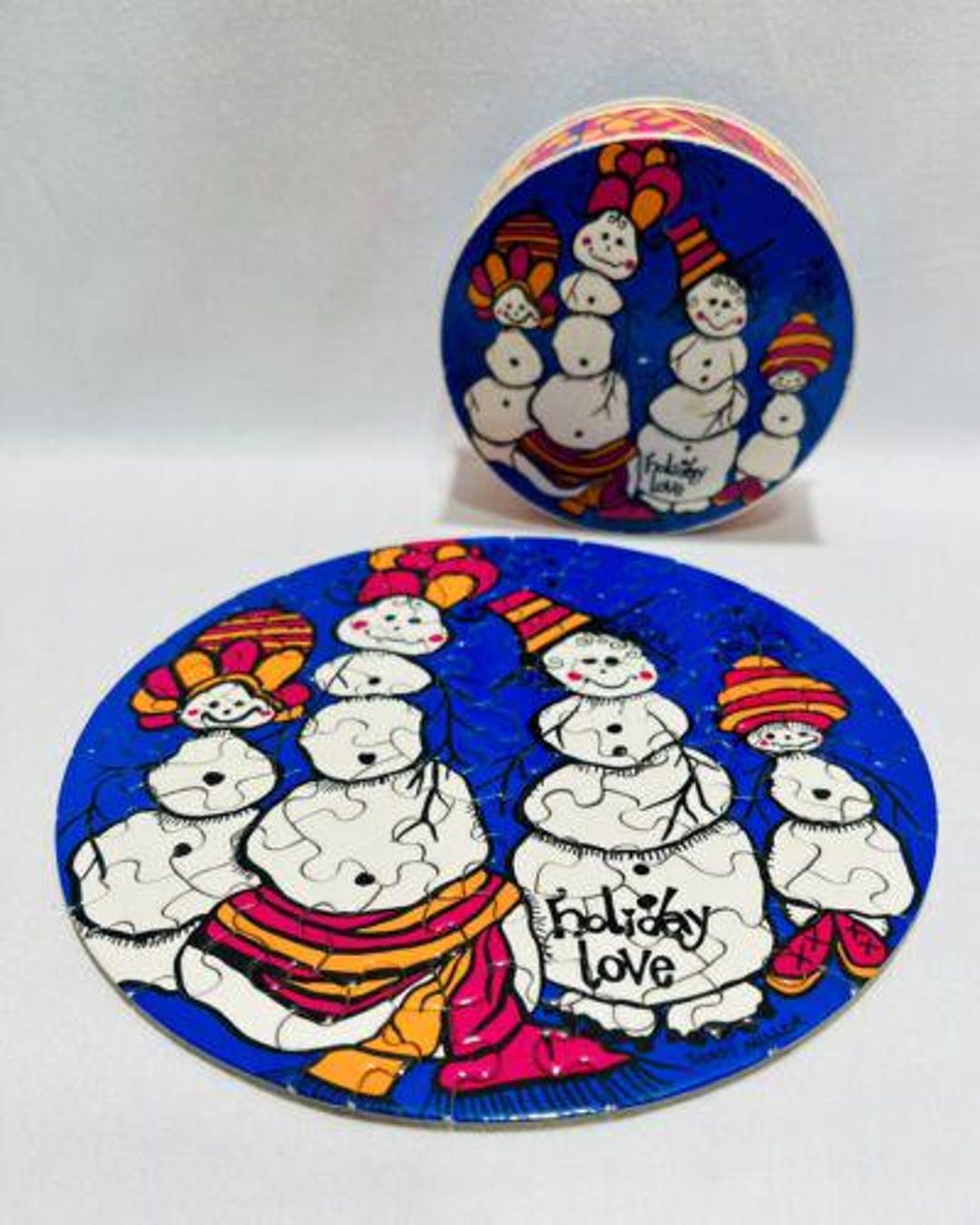 Springbok Sandy Miller Thingies 7 Puzzle Christmas Holiday Snowmen Snow ...