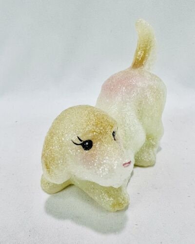 Fenton Pouncing Puppy Lab Dog Glistening Woods Glitter Opalescent 5225 ...