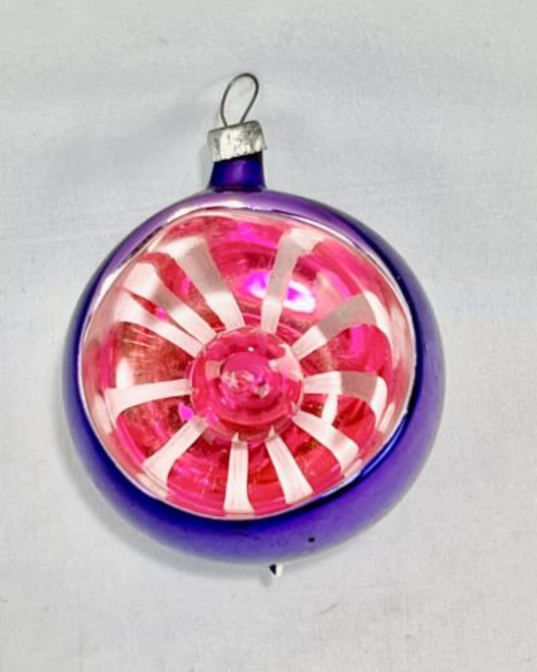 MCM Water Bubble Indent Reflector Starburst Pink Purple Glass - Etsy