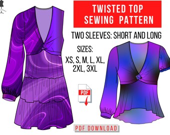 Dress Sewing Pattern PDF Download Party Dress Sew Diy - Etsy