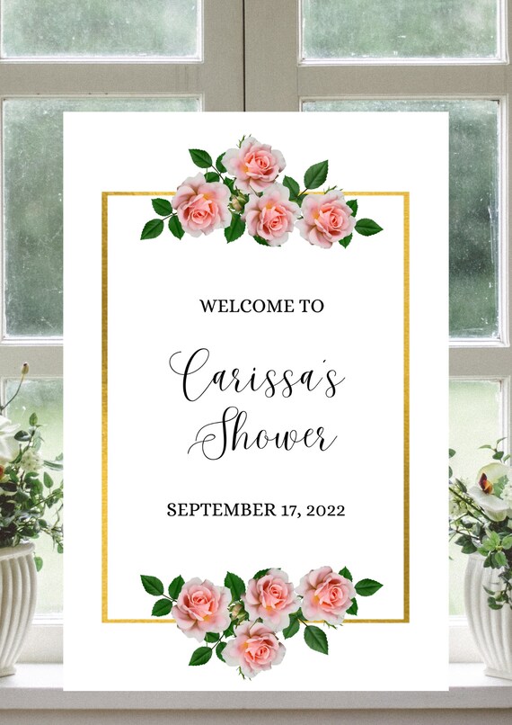 Welcome Sign Poster Size Welcome Sign Baby Shower Welcome - Etsy