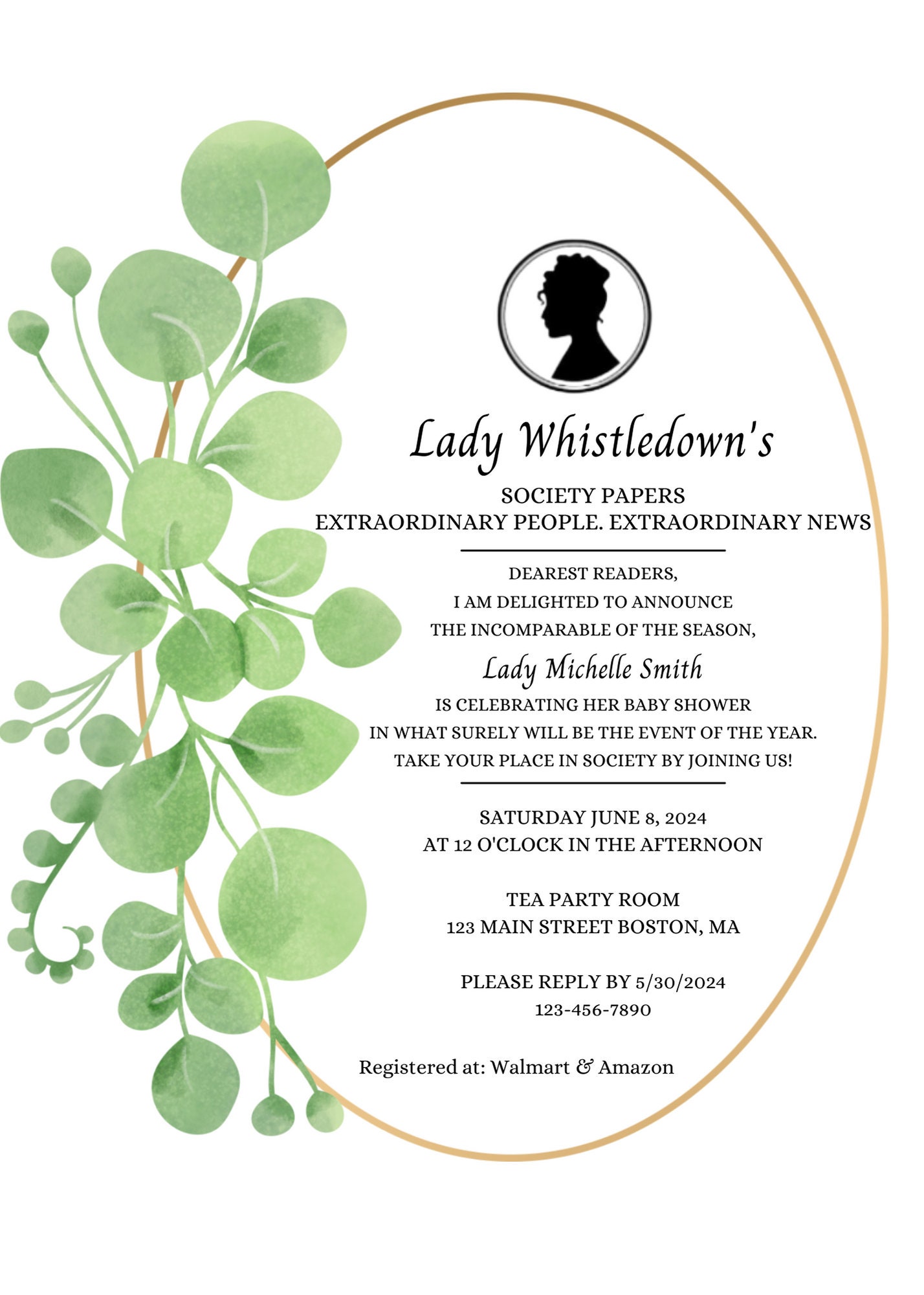 Bridgerton Invitation, Bridgerton Theme Invitation, Lady Whistledown's ...
