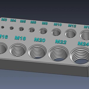 Precision Metric Thread Test Block - Etsy