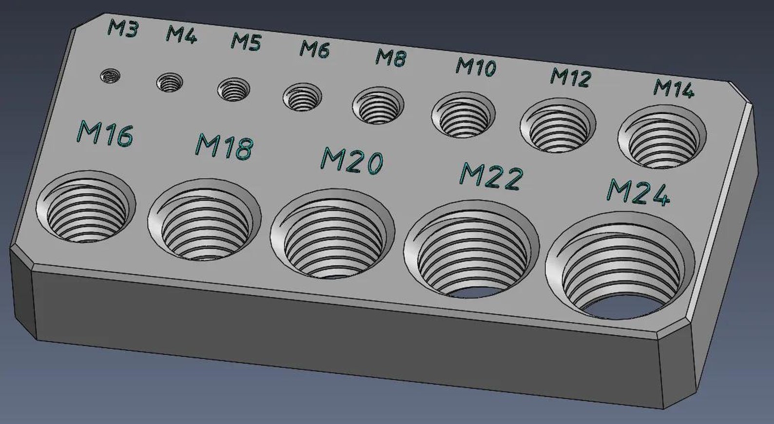 Precision Metric Thread Test Block - Etsy