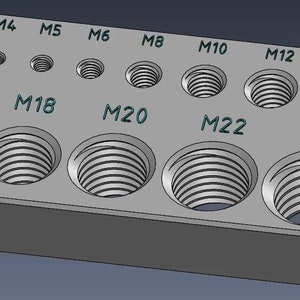 Precision Metric Thread Test Block - Etsy