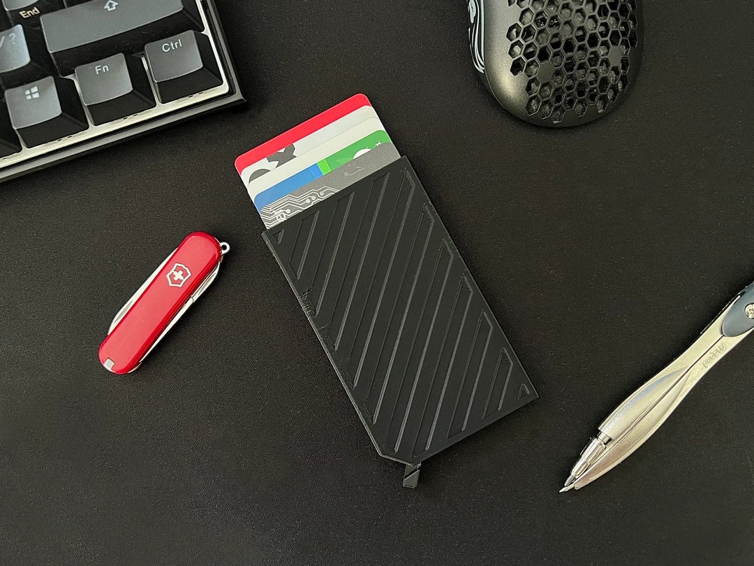 Pop-up Wallet With Five Card Holder & Easy Access Mechanism - Etsy