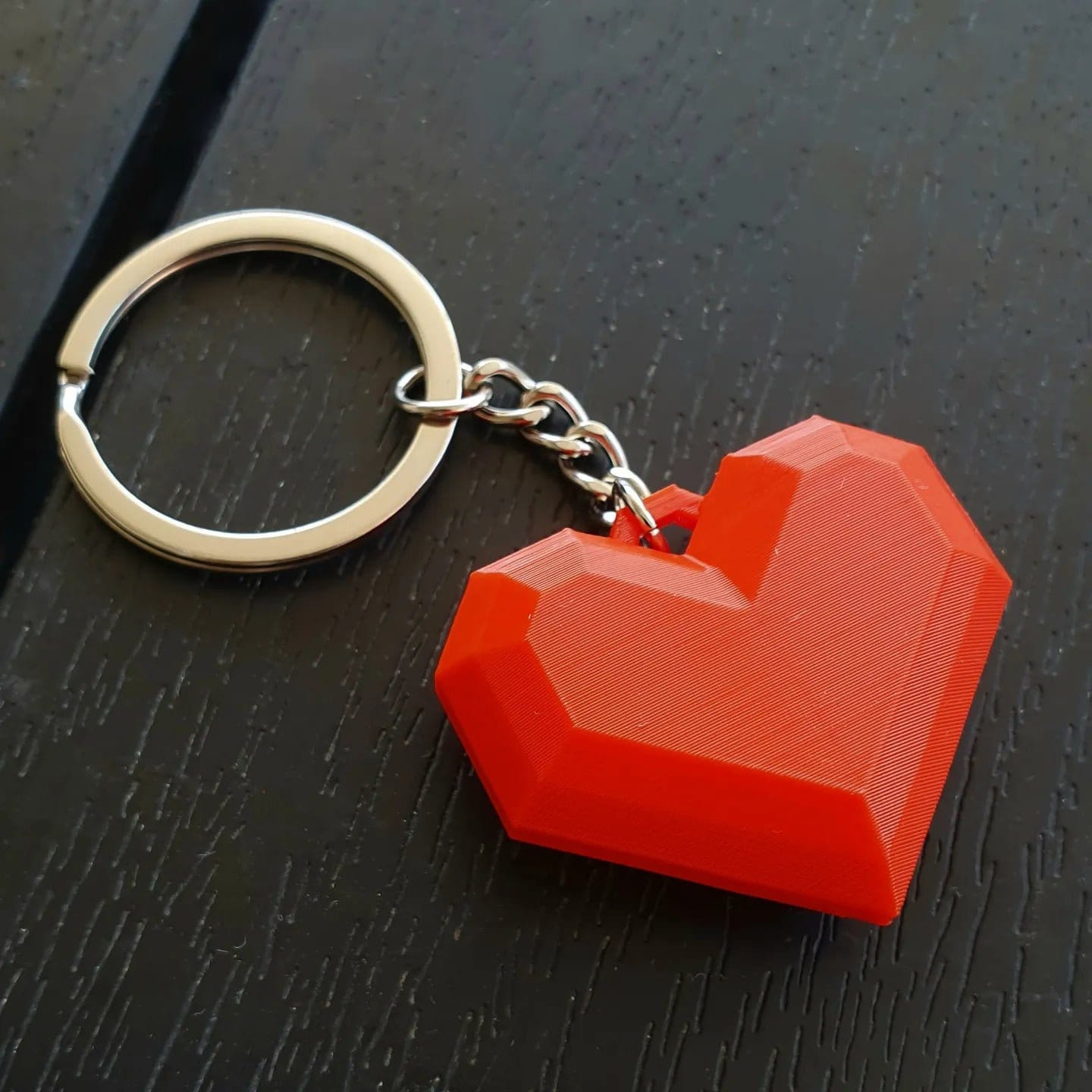 8-bit Heart Keychain Retro Pixelated Love Charm - Etsy