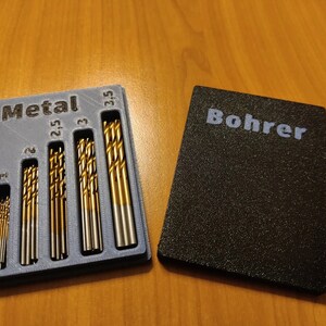 Compact Drill Bit Box Neat Storage for Small Bits - Etsy