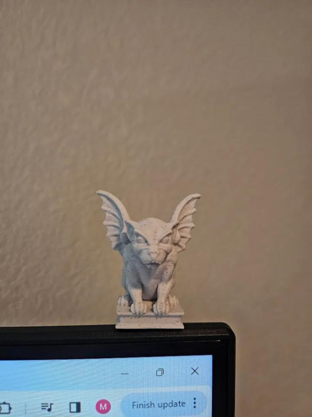 Guardian Gargoyle Monitor Figurine - Watchful Protector - Etsy