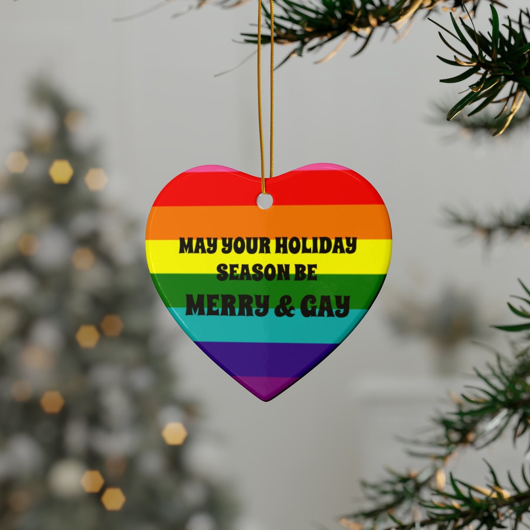Merry and Gay LGBTQ Christmas Ornaments, 1pcs, 3pcs, 5pcs, 10pcs ...
