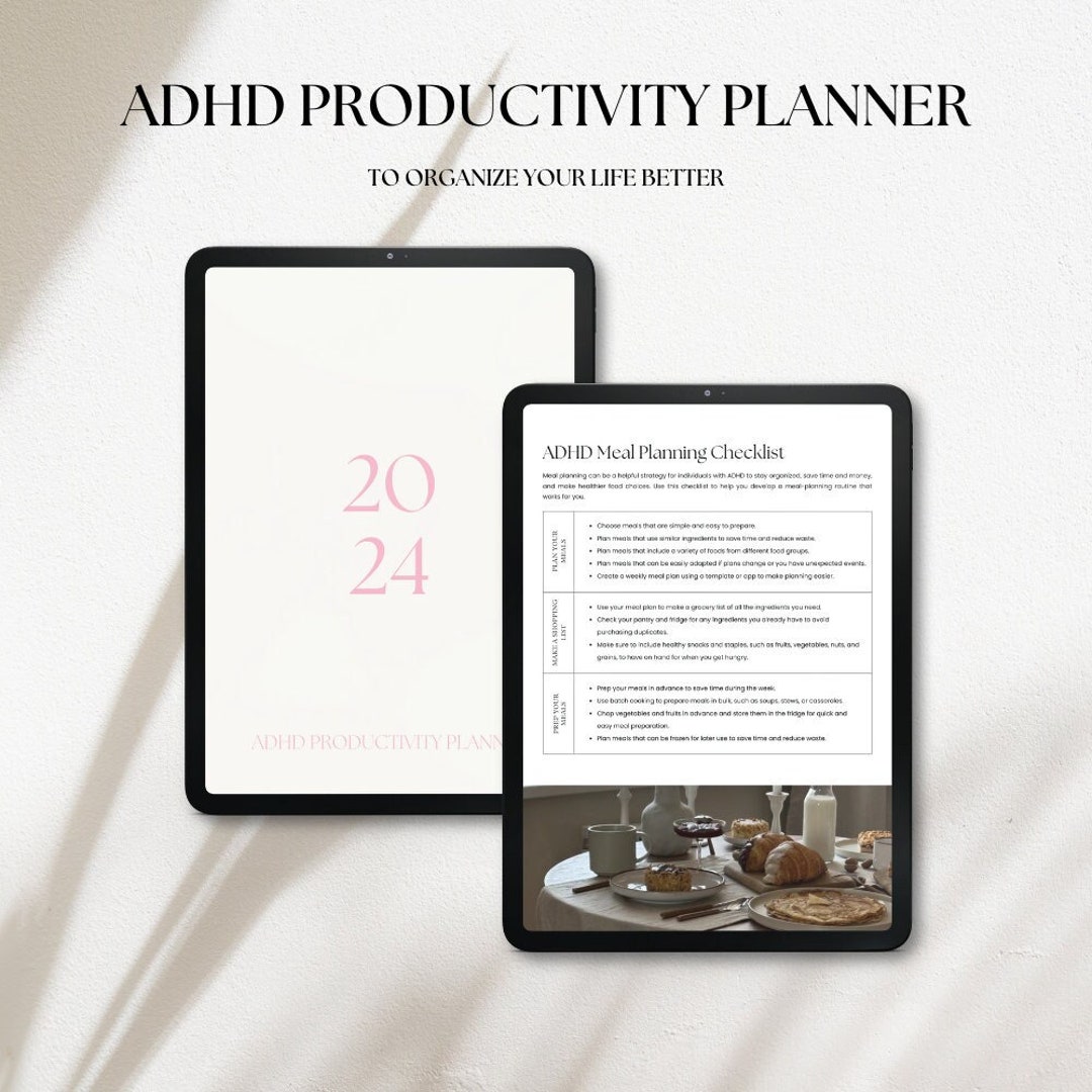 2024 ADHD Digital Planner Stay Focused, Stay Organized iPad Friendly ...