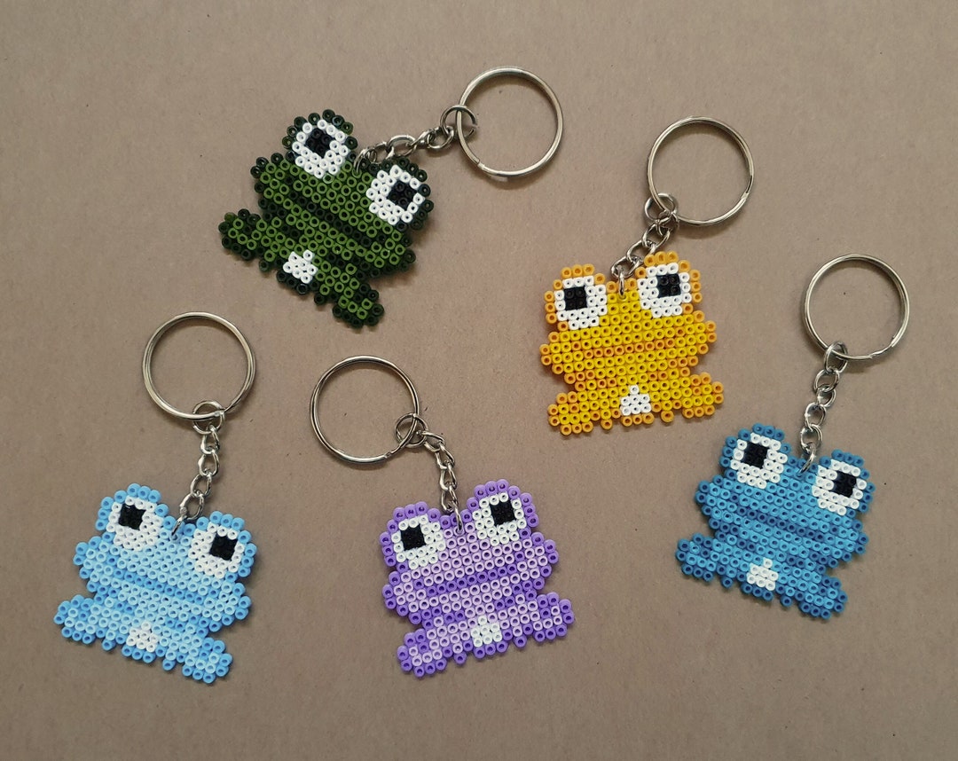 FROG Keychain Made of Iron Beads - Etsy