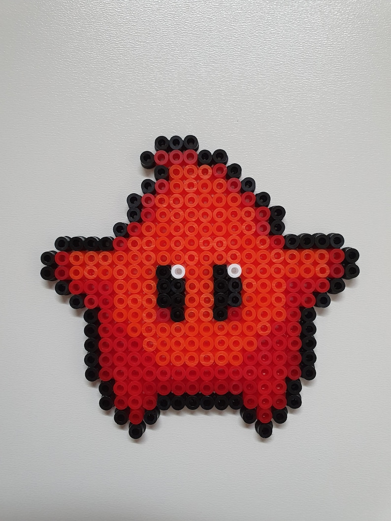 SUPER MARIO Luma Star Made of Fuse Beads - Etsy