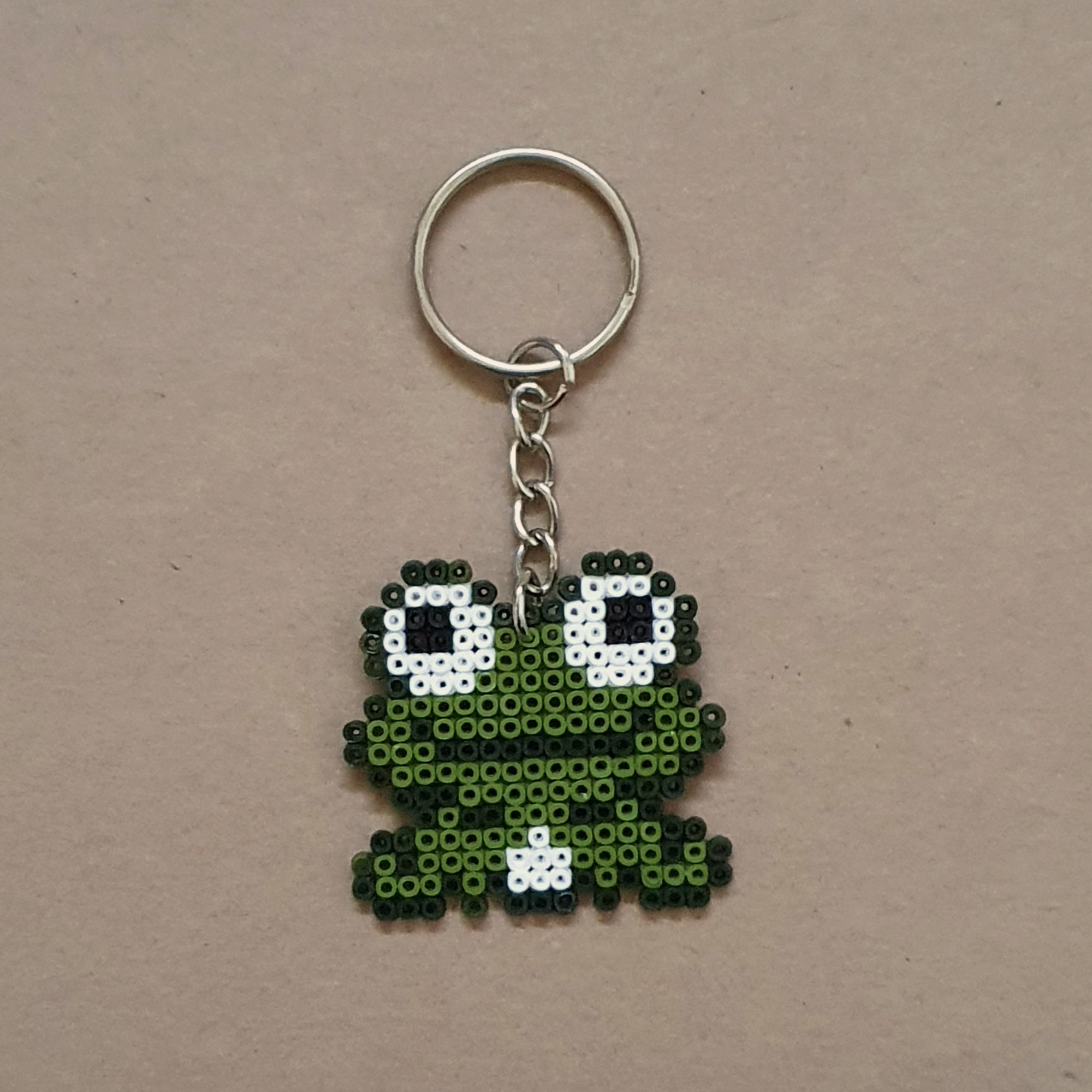 FROG Keychain Made of Iron Beads - Etsy