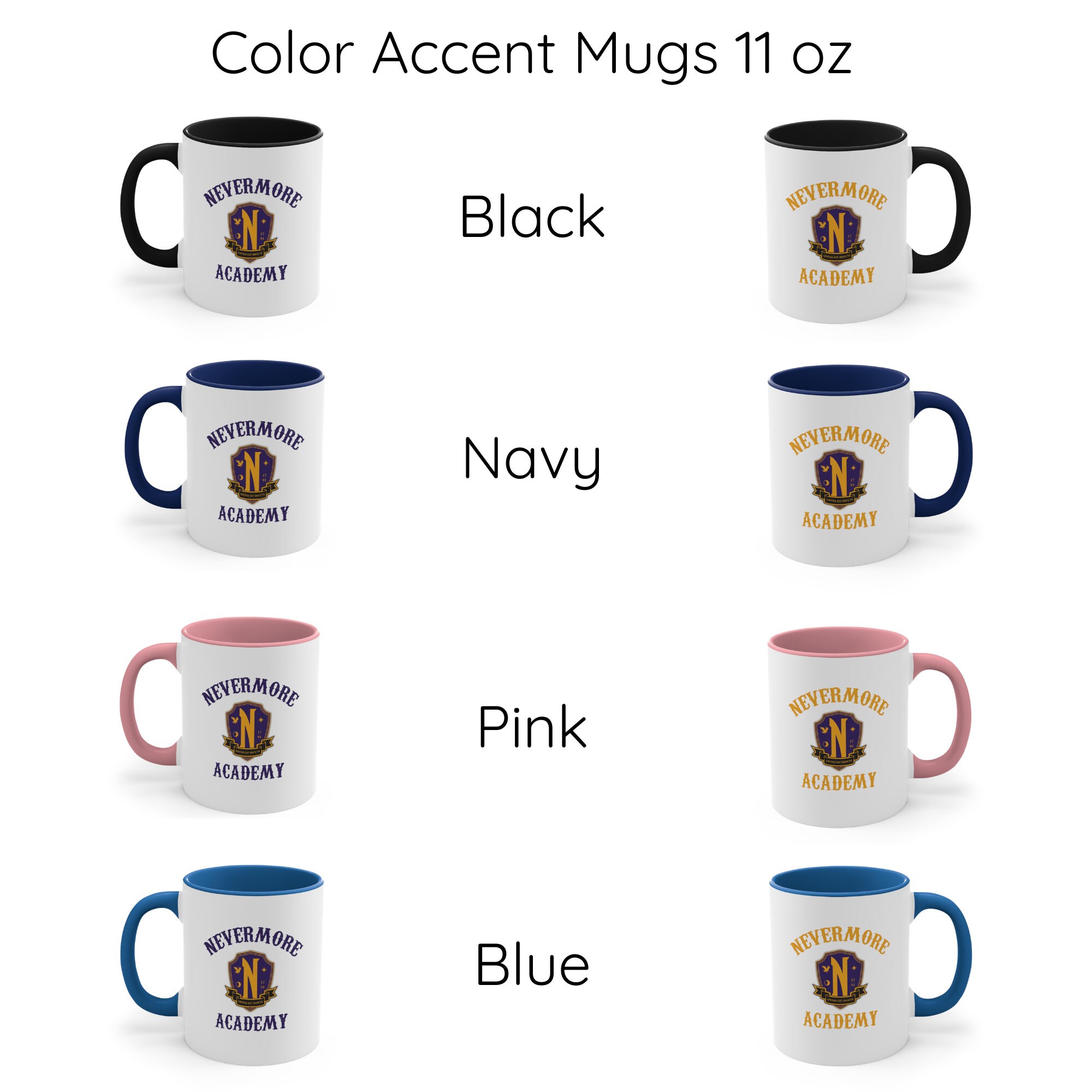 Nevermore Academy Wednesday Addams Ceramic Mug, Addams Family Fan Gift ...