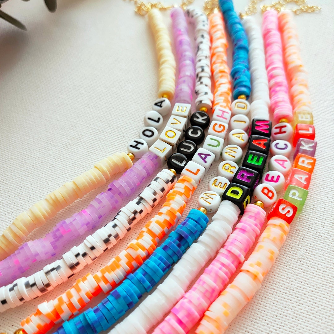 Back to School Bracelet Teacher Gifts, Back to School Name Bead ...