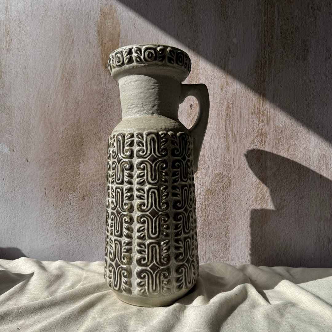 Vintage Vase, Handmade Ceramic, 70s Decor, Colourful Vase, Retro Vase ...