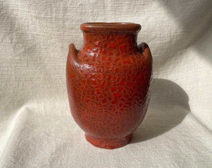 Vintage Vase, Handmade Ceramic, 70s Decor, Colourful Flower Vase, Retro ...