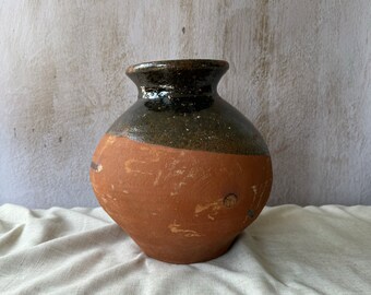 Large Antique Terracotta Vase, Rustic Turkish Pottery, Primitive Jug ...