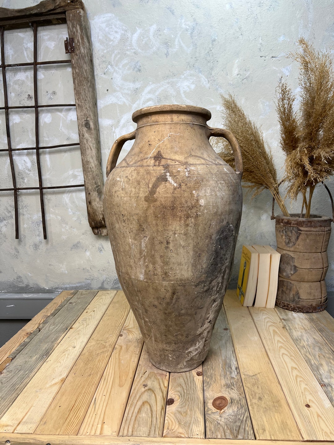 Wabi Sabi Vase Antique Turkish White Vase Middle Size - Etsy