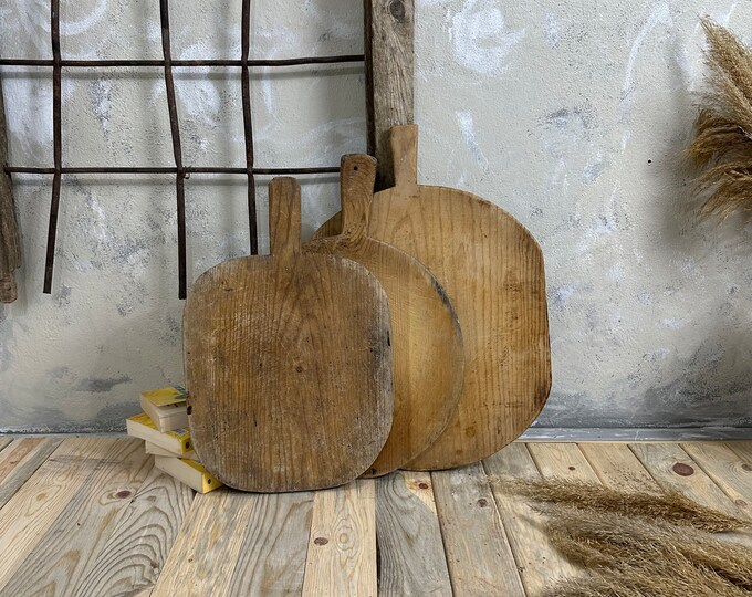 Vintage Cutting Board Set, Antique Primitive Charcuterie Board, Vintage ...